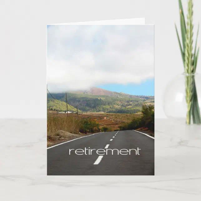 Road to Retirement Card | Zazzle