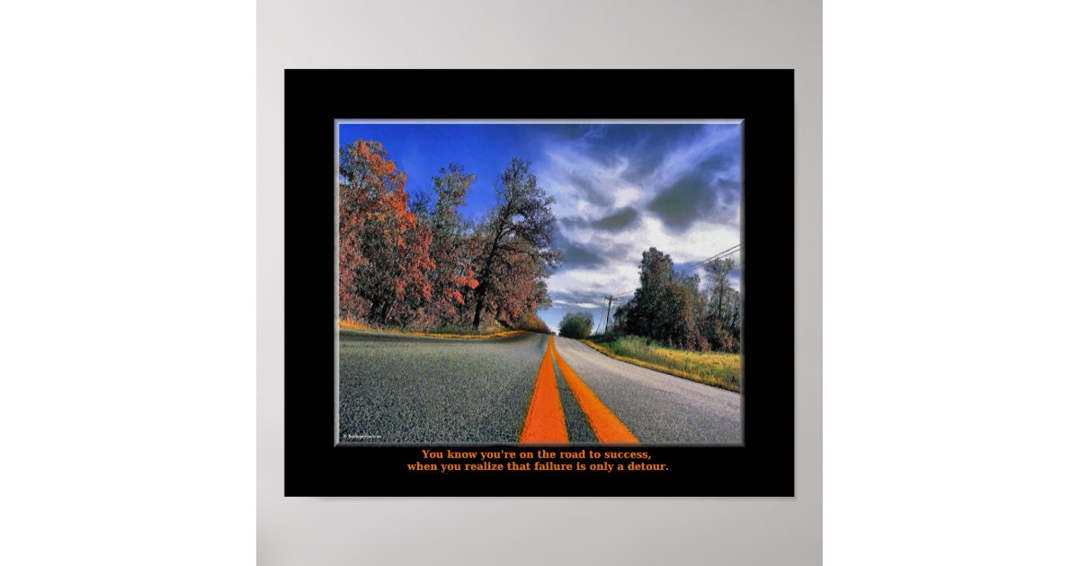 Road to Success Poster | Zazzle