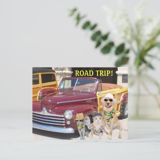 ROAD TRIP! POSTCARD | Zazzle