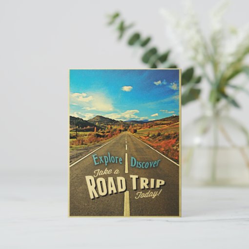 Road Trip Postcard | Zazzle