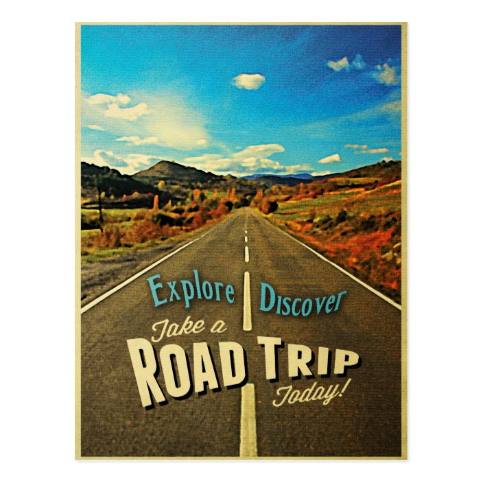 Road Trip Postcard | Zazzle.com