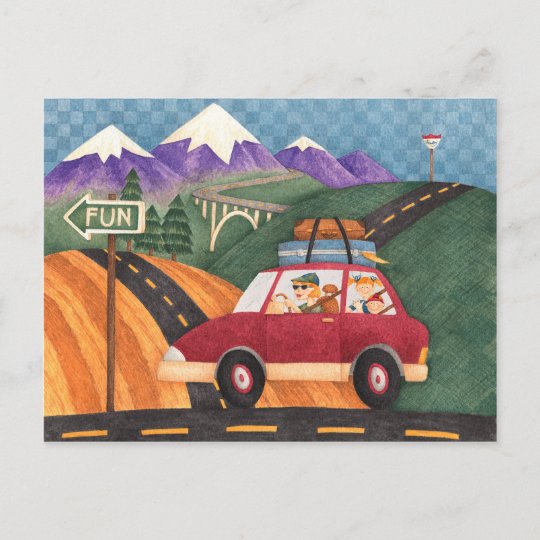 Road Trip - Postcard | Zazzle.com