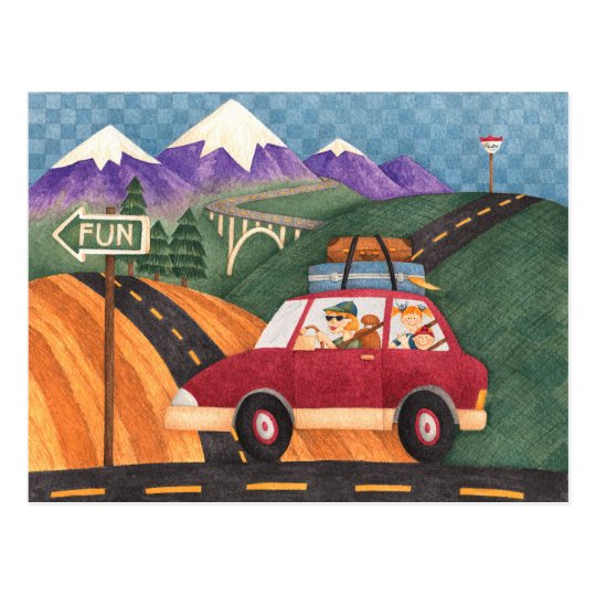 Road Trip - Postcard | Zazzle.com