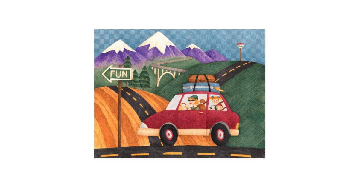 Road Trip - Postcard | Zazzle.com