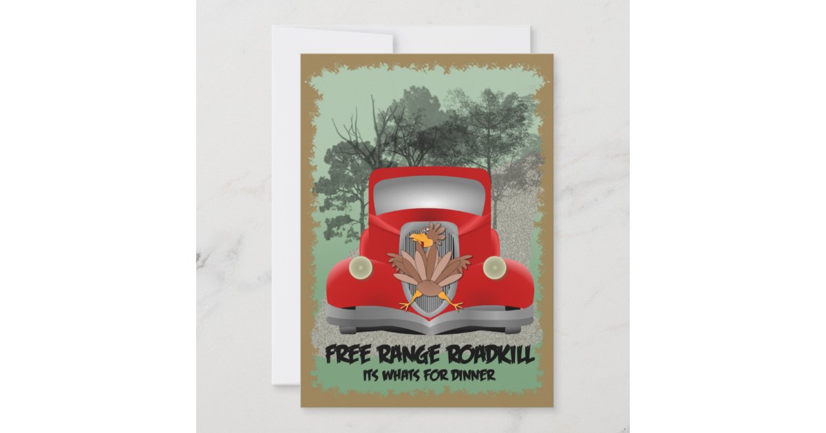 Roadkill Dinner Invitation | Zazzle