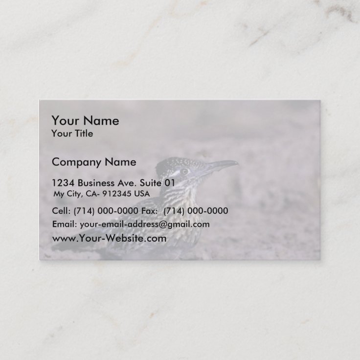 Roadrunner Business Card | Zazzle