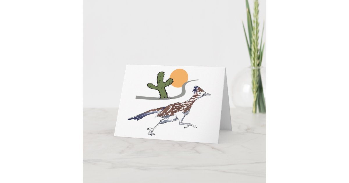 Roadrunner scene card | Zazzle