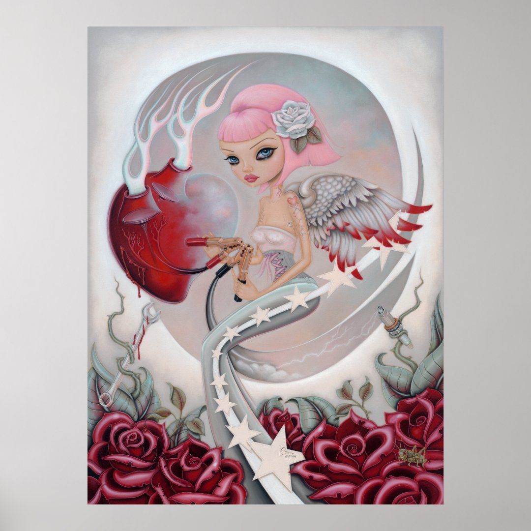 Roadside Angel Poster | Zazzle