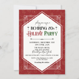 Roaring 20s 1920s Holiday Party Invitation | Zazzle