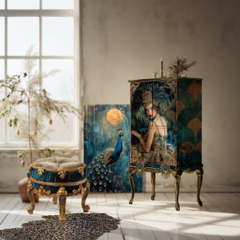 Roaring 20's, Gatsby Flapper, Beauty Portrait Tissue Paper | Zazzle