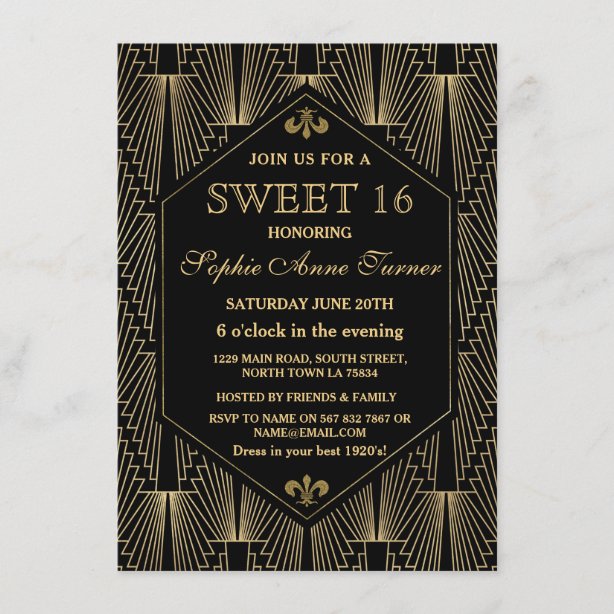 1920s Invitations | Zazzle