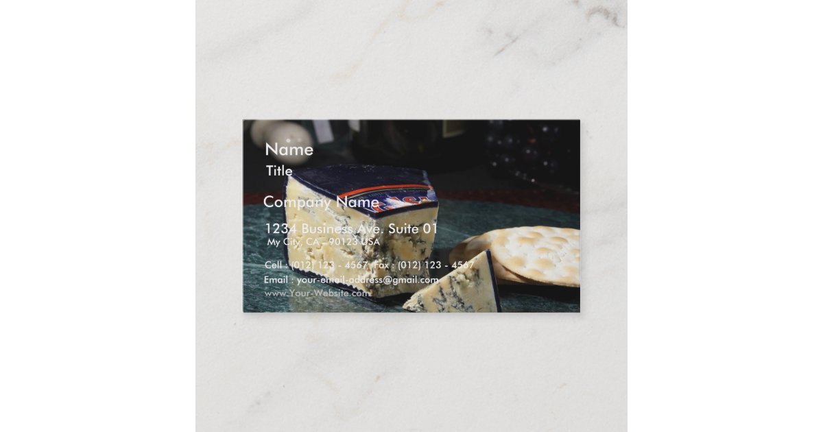 Roaring Forties Blue Cheese Business Card | Zazzle