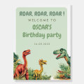 Roaring Good Time Dinosaur Party Foam Board | Zazzle