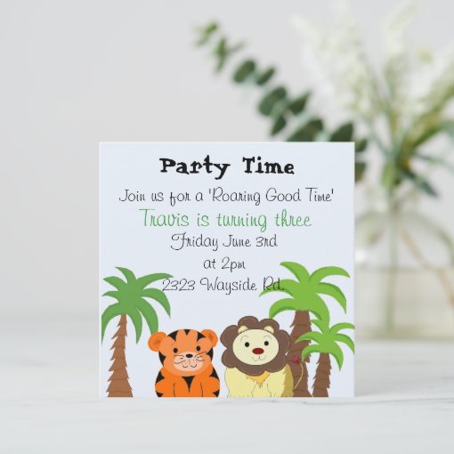 Roaring Good Time Party Invitation | Zazzle