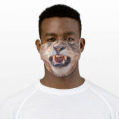 Roaring Lion Animal Face Adult Cloth Face Mask | Zazzle