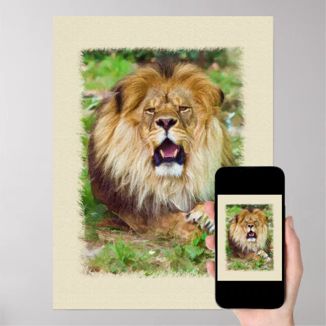 Roaring Lion Poster | Zazzle