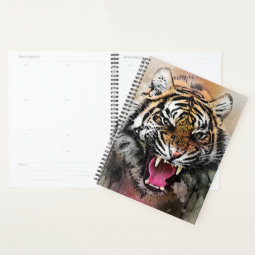 Roaring Tiger Planner | Zazzle