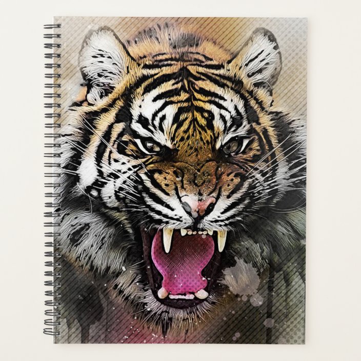 Roaring Tiger Planner | Zazzle.com