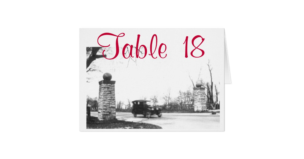 Roaring Twenties Party Table Number | Zazzle