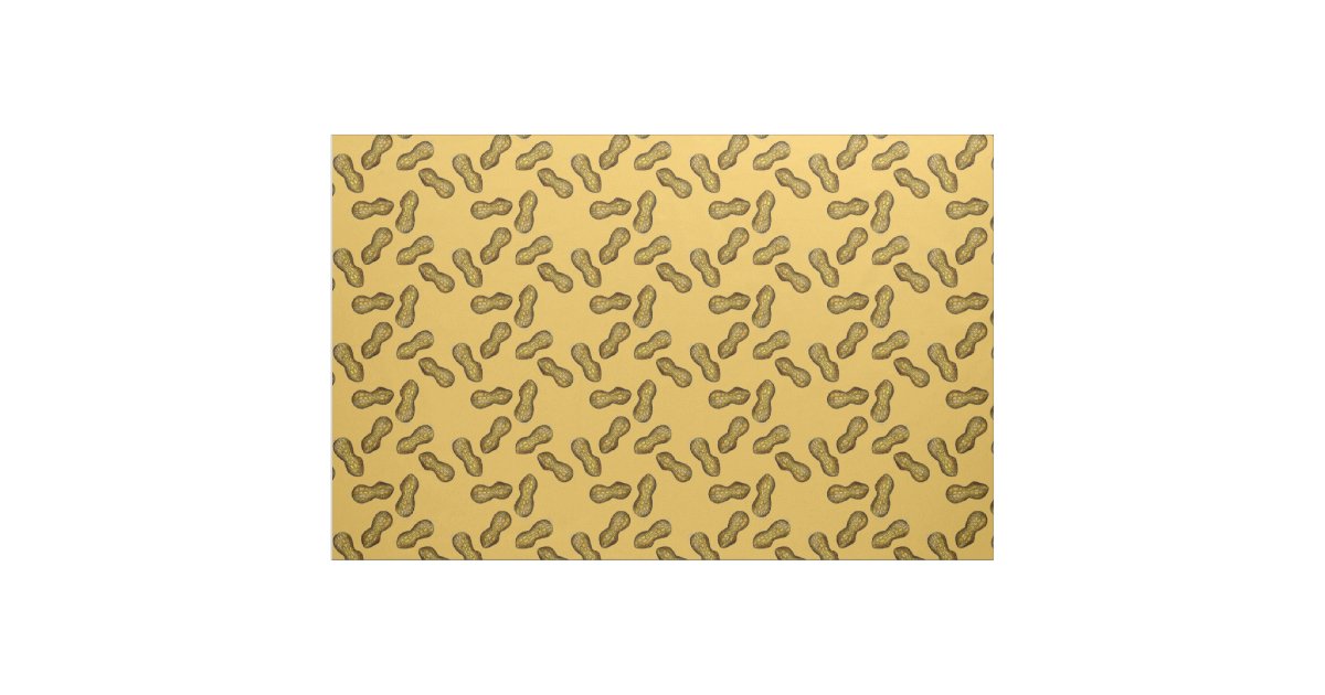 Roasted Ballpark Peanuts Nuts Snack Food Treats Fabric | Zazzle