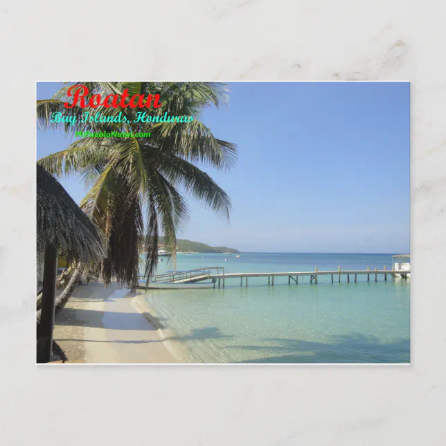 Roatan, Bay Islands, Honduras Postcard | Zazzle