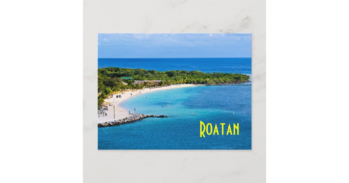 Roatan Beach Postcard | Zazzle