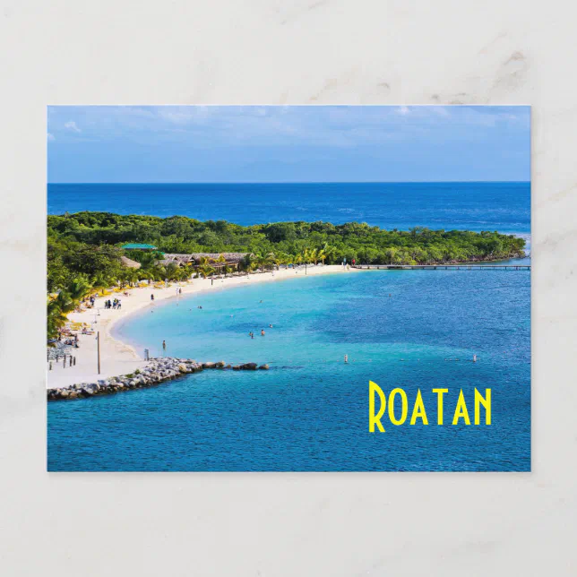 Roatan Beach Postcard | Zazzle