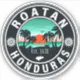 Roatán Honduras Island Retro Sunset Souvenirs 80s Sticker | Zazzle