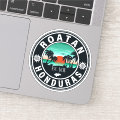 Roatán Honduras Island Retro Sunset Souvenirs 80s Sticker | Zazzle