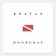 Roatan Honduras Scuba Dive Flag Square Sticker | Zazzle