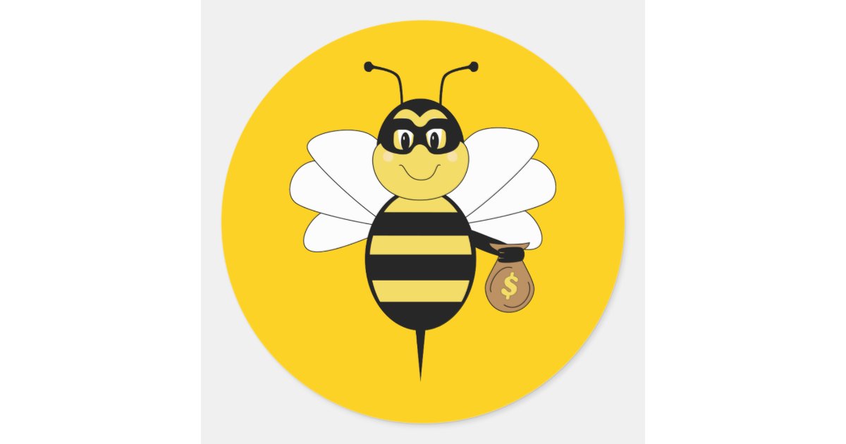 RobBee Bumble Bee Sticker | Zazzle