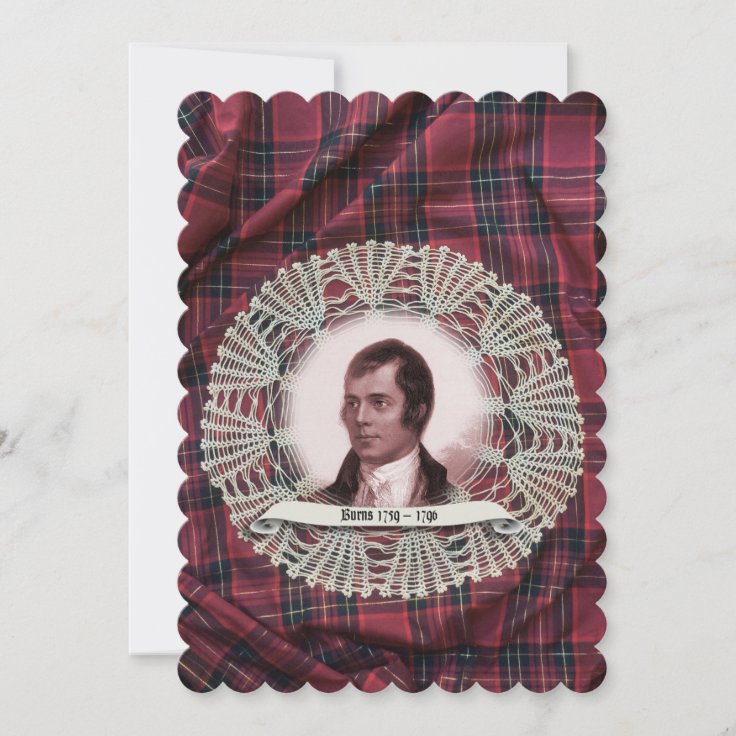 Robbie Burns Highland invitation | Zazzle