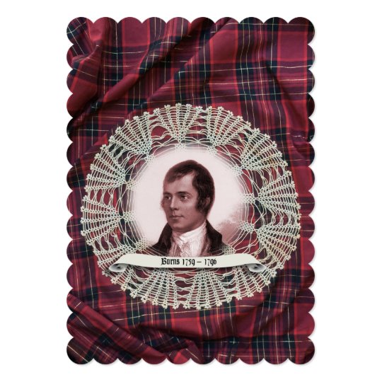 Robbie Burns Highland invitation | Zazzle.com