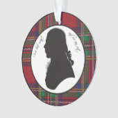 Robbie Burns silhouette ornament | Zazzle