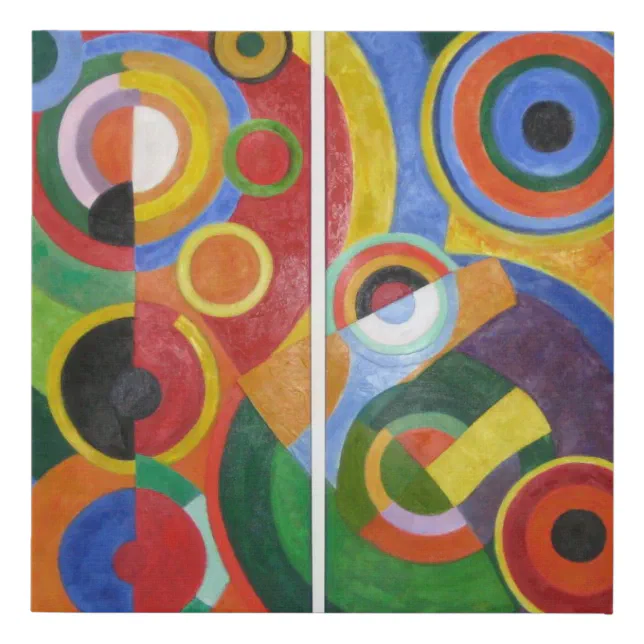 Robert Delaunay abstract art Faux Canvas Print | Zazzle