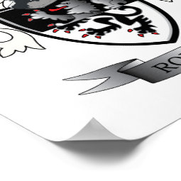 Roberts Family Crest Coat of Arms Poster | Zazzle