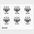 Roberts Family Crest Coat of Arms Square Sticker | Zazzle