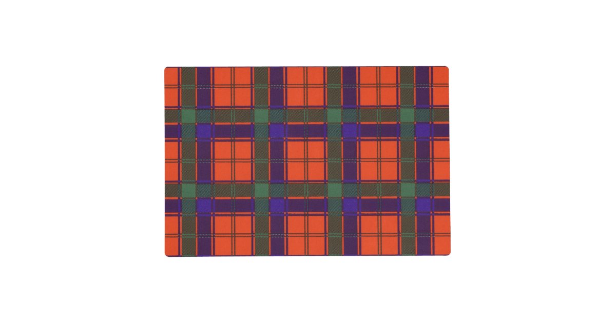 Robertson clan Plaid Scottish tartan Placemat | Zazzle