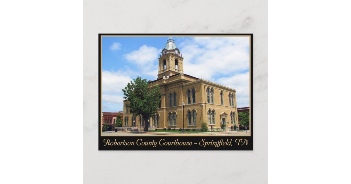 Robertson County Courthouse - Springfield, TN Postcard | Zazzle