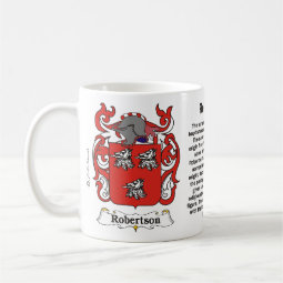 Robertson Family Crest Mug | Zazzle