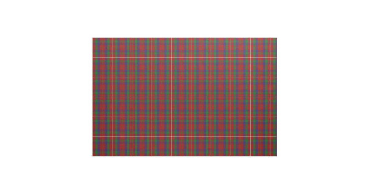 Robertson Tartan Print Fabric | Zazzle