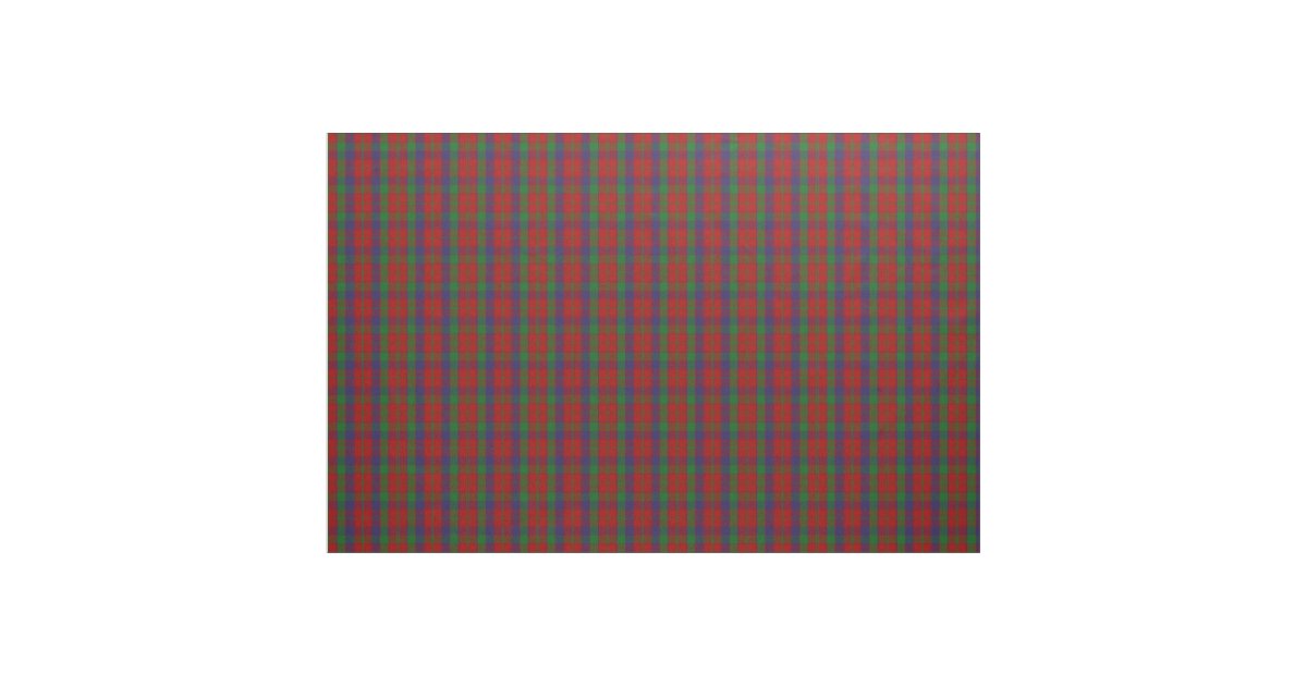 Robertson Tartan Print Fabric | Zazzle