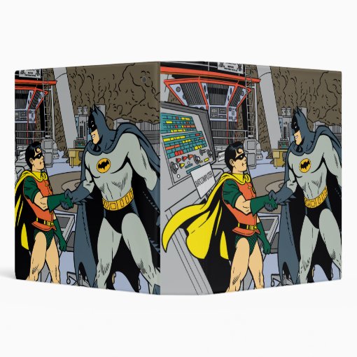 Robin And Batman Handshake 3 Ring Binder | Zazzle