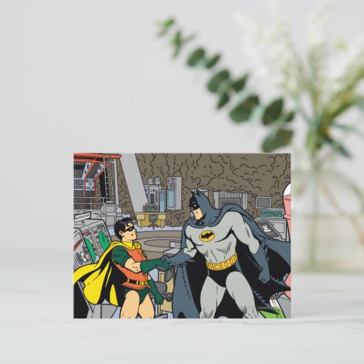 Robin And Batman Handshake Postcard | Zazzle