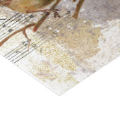 Robin Bird Sheet Music Gold Silver Notes Decoupage | Zazzle