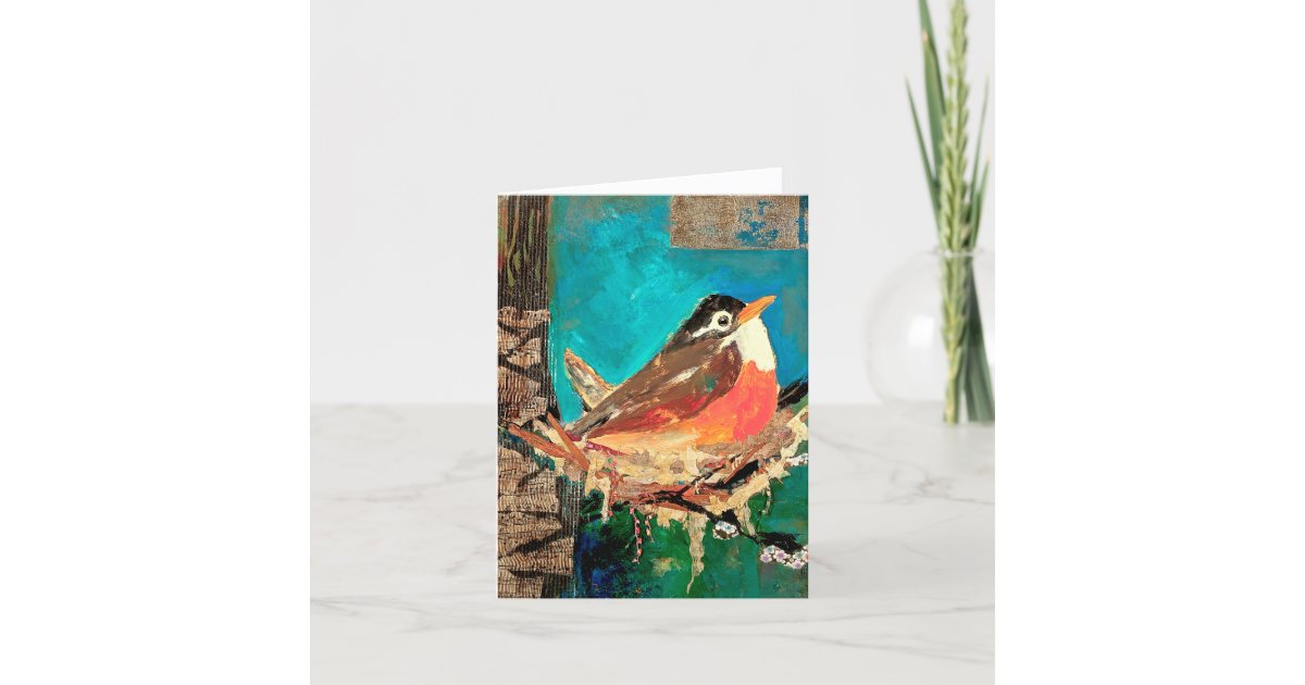 Robin BLANK Greeting Card | Zazzle