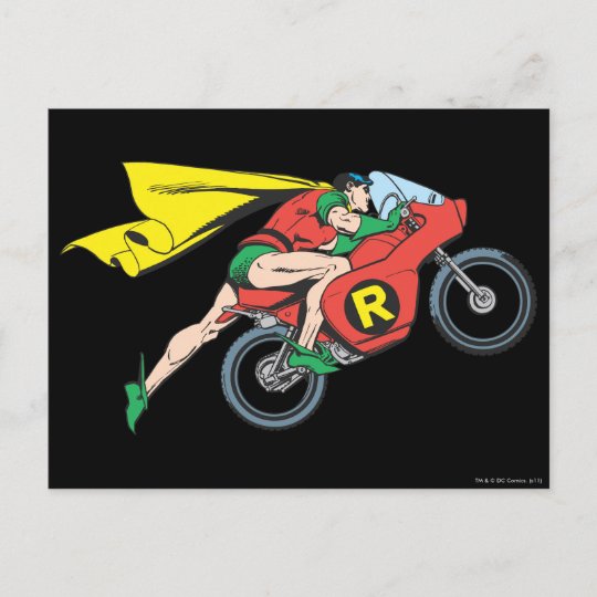 Robin & Cycle Postcard | Zazzle.com