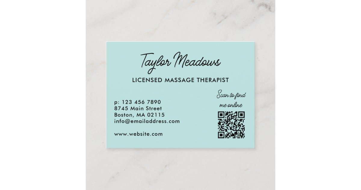 Robin Egg Practical QR Code Multi Appointment | Zazzle