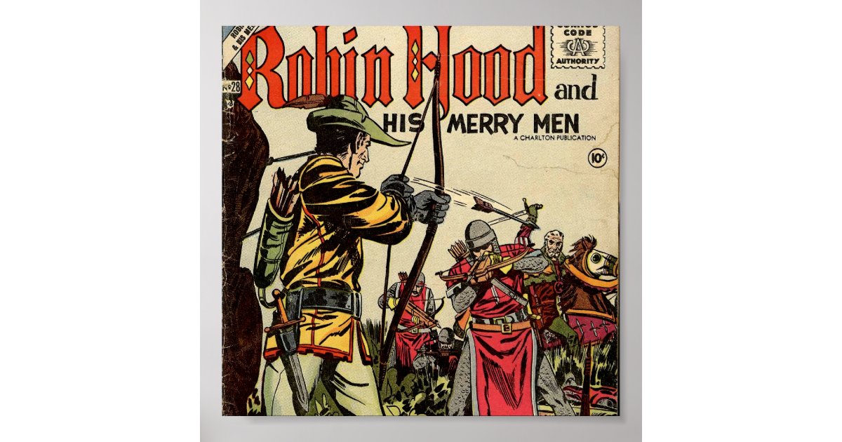 Robin Hood Comic Book Poster | Zazzle