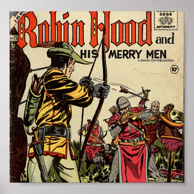 Robin Hood Comic Book Poster | Zazzle